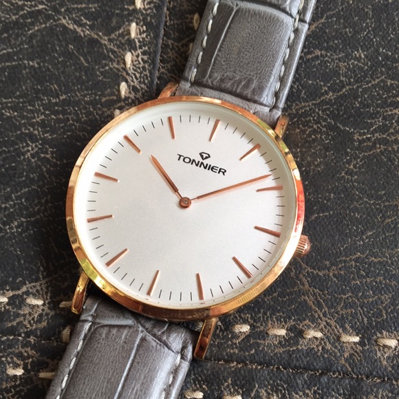 Tonnier | Accessories | Tonnier Rose Gold Metal Quartz Watch 4mm W8479g ...